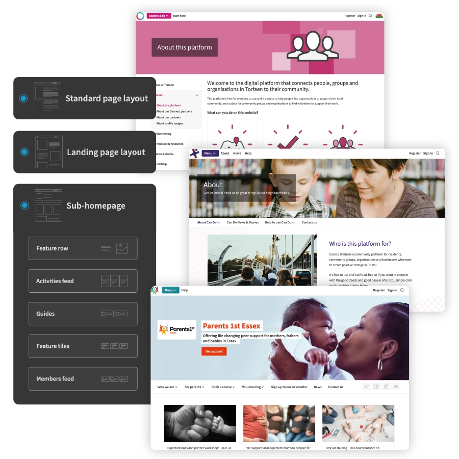 Landing pages - Made Open